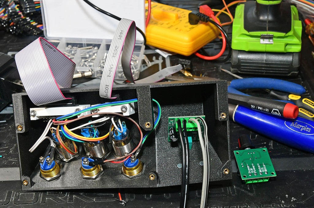 Button Box System for SimLab Vertical mount by RCHeliGuy | Download ...