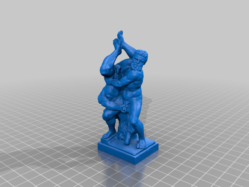 Hercules and Diomedes Sculpture by sj3Dprints | Download free STL model ...