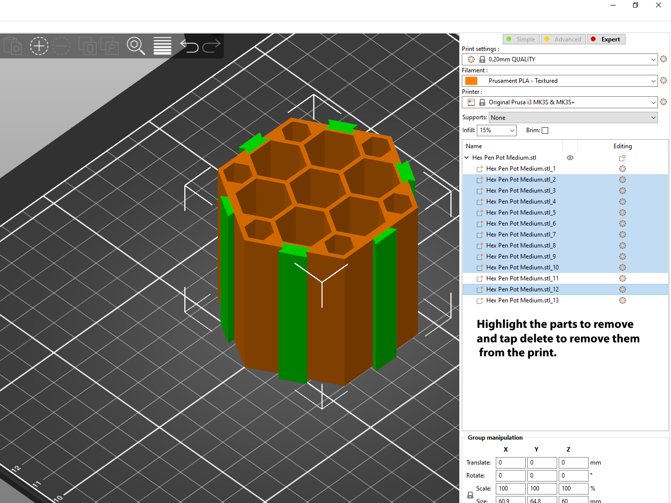 Hexagon Pen Pots - fully customisable! by Chris | Download free STL ...
