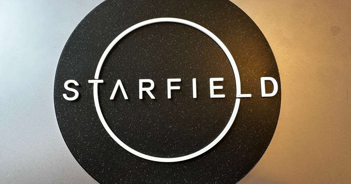 Starfield Logo Sign od autora Rand K | Stáhněte si zdarma STL model | Printables.com