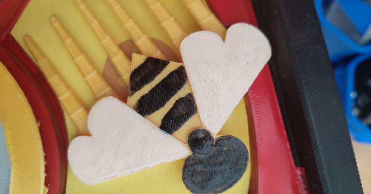 Bee hair comb by Fanda_kuc | Download free STL model | Printables.com