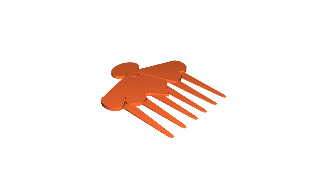 Bee hair comb by Fanda_kuc | Download free STL model | Printables.com