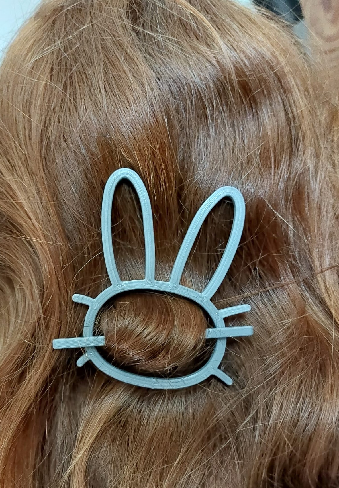 Rabbit hair pin slide by Rutsel | Download free STL model | Printables.com