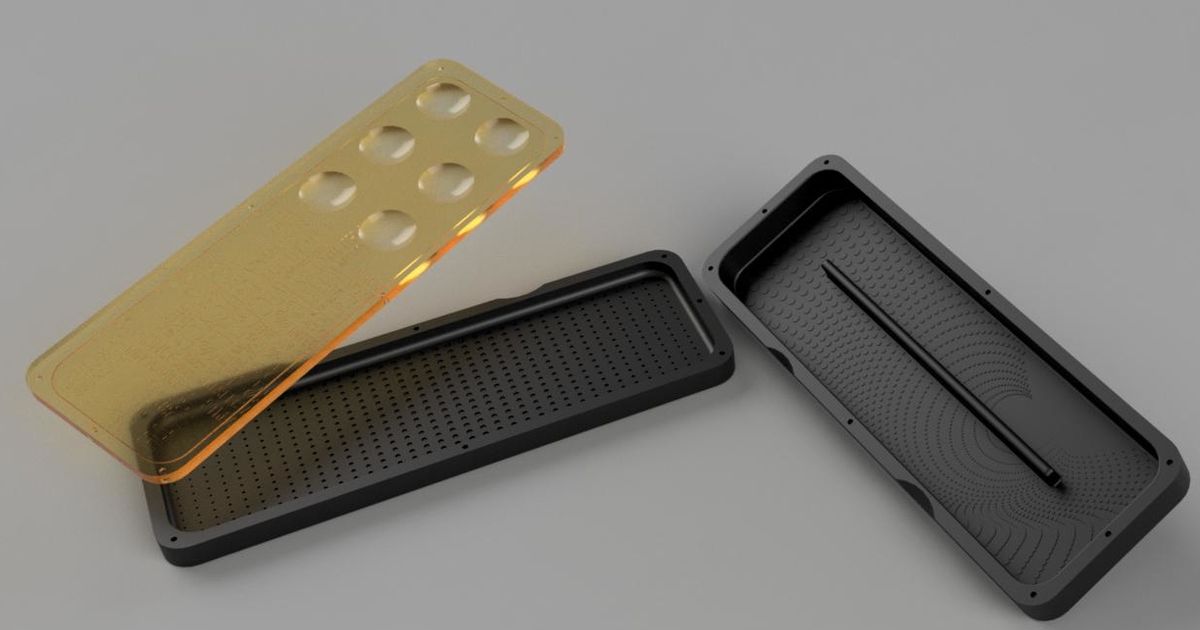 wet palette / palette humide 20 x 7 cm by Weezbii | Download free STL ...