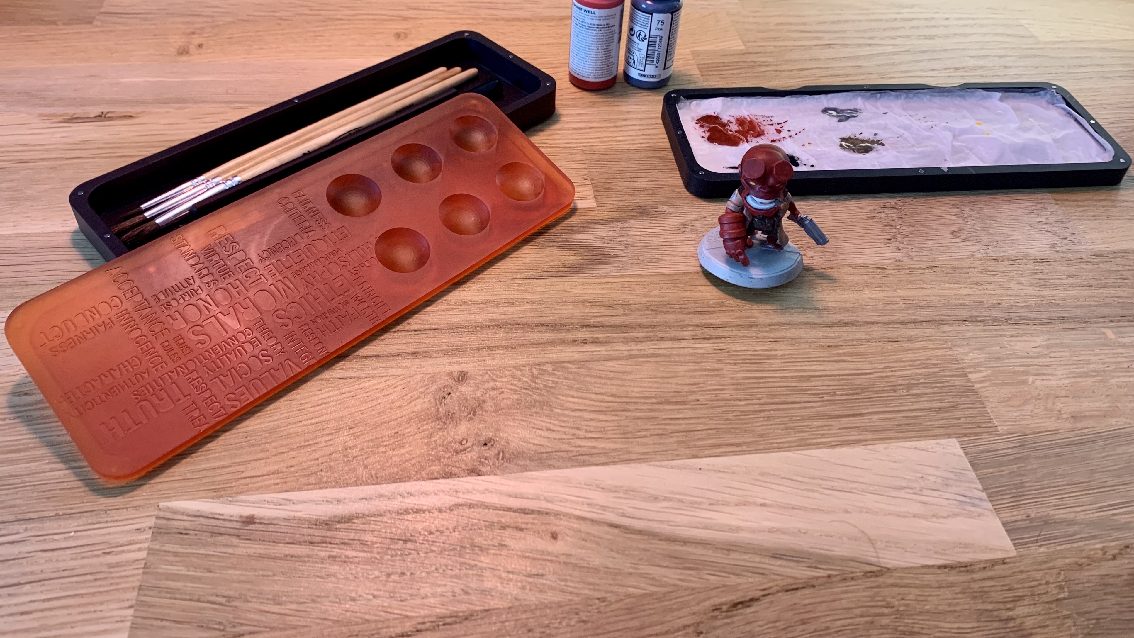 wet palette / palette humide 20 x 7 cm by Weezbii | Download free STL ...