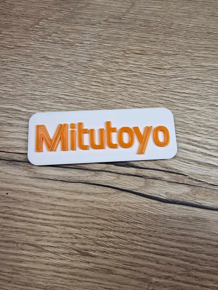 Mitutoyo logo by 3D-PrintThing | Download free STL model | Printables.com