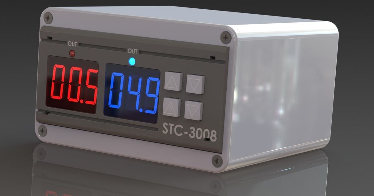 simple housing for STC1000-30XX by NERDCORNER | Download free STL model | Printables.com