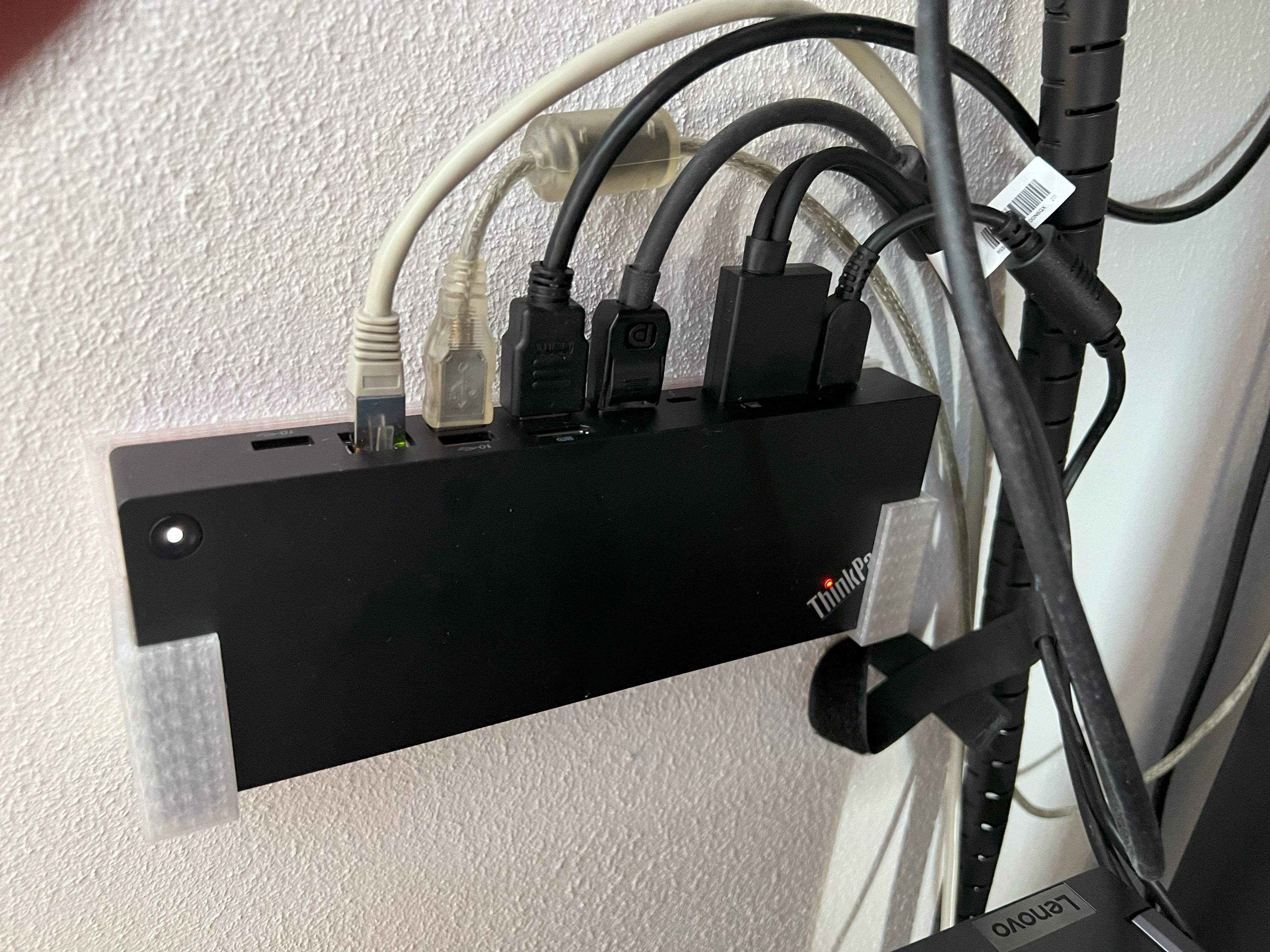 Wall Mount for Thinkpad Dock by TeeCee | Download free STL model ...