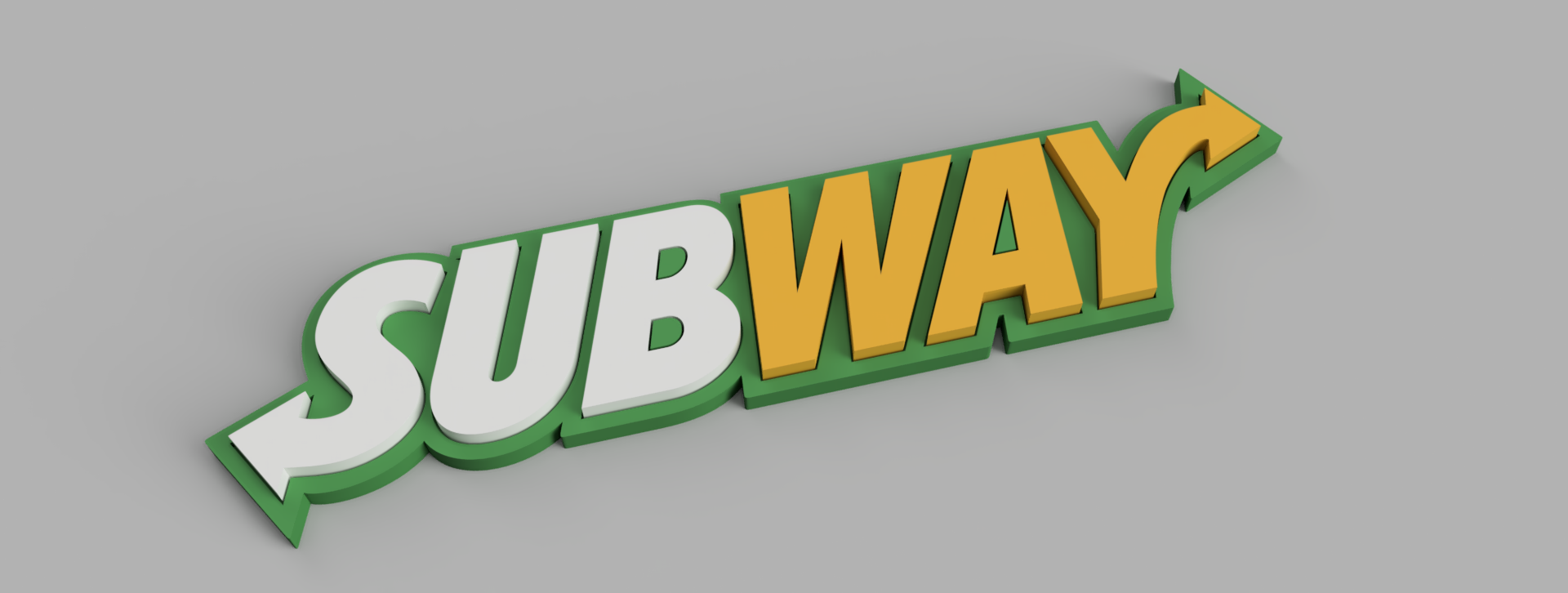 SUBWAY Logo (1992) by chochi3D | Download free STL model | Printables.com