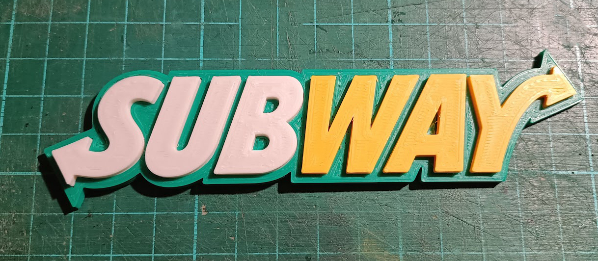 SUBWAY Logo (1992) by chochi3D | Download free STL model | Printables.com