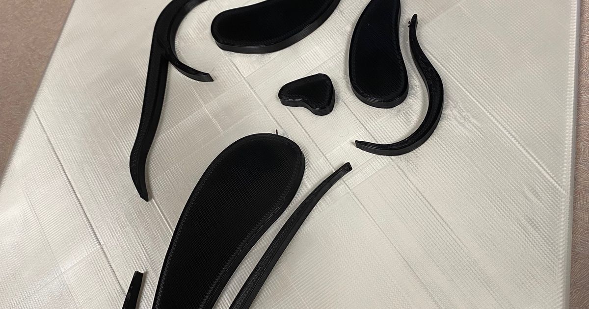 Scream Ghostface wall art por Beregond | Descargar modelo STL gratuito ...