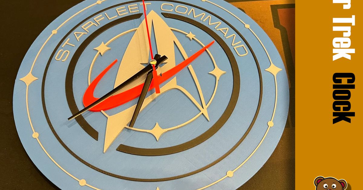 Star Trek Clock by XanderBaer | Download free STL model | Printables.com
