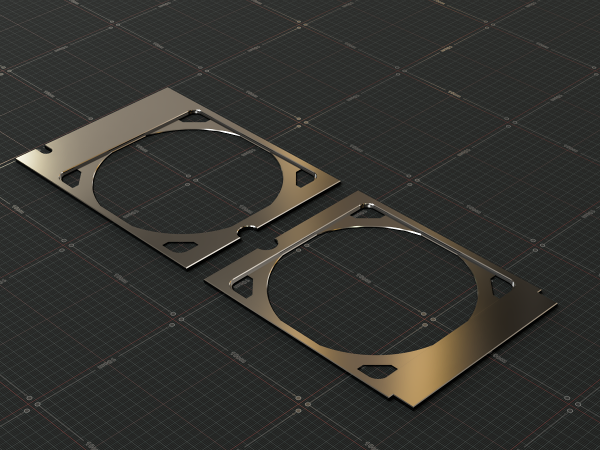 FormD T1 v2 Fan Brackets and 120mm Fan Plates by Greymanx | Download ...