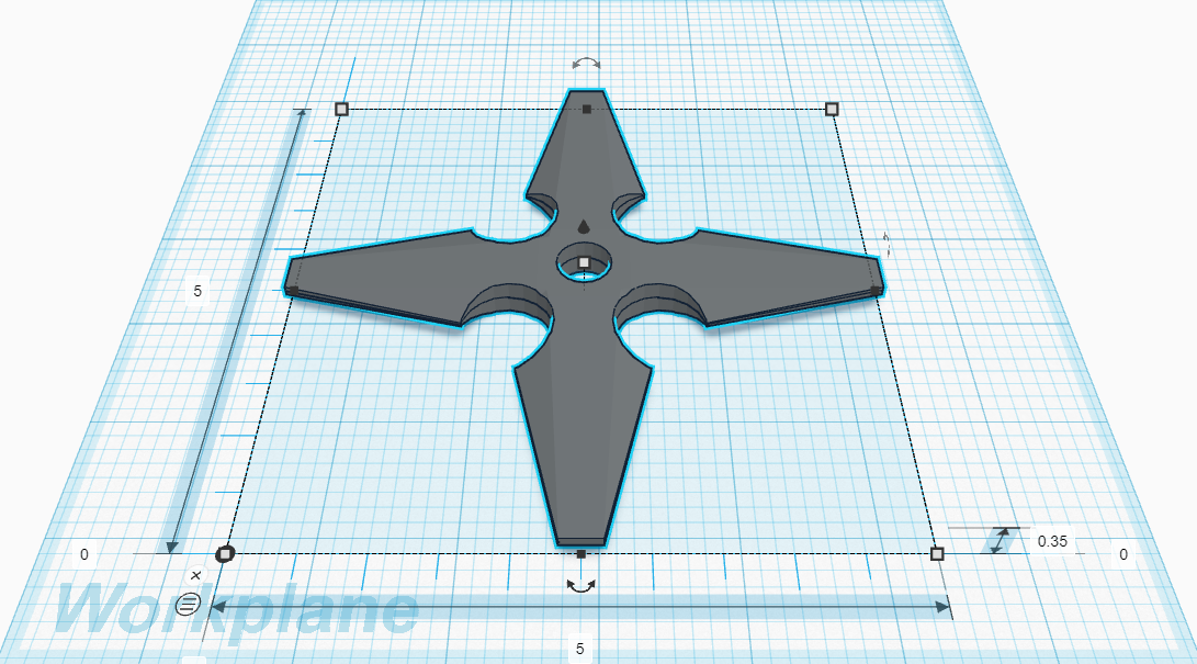 Flat-Edged Throwing Star por SkyWolf3D | Descargar modelo STL gratuito ...