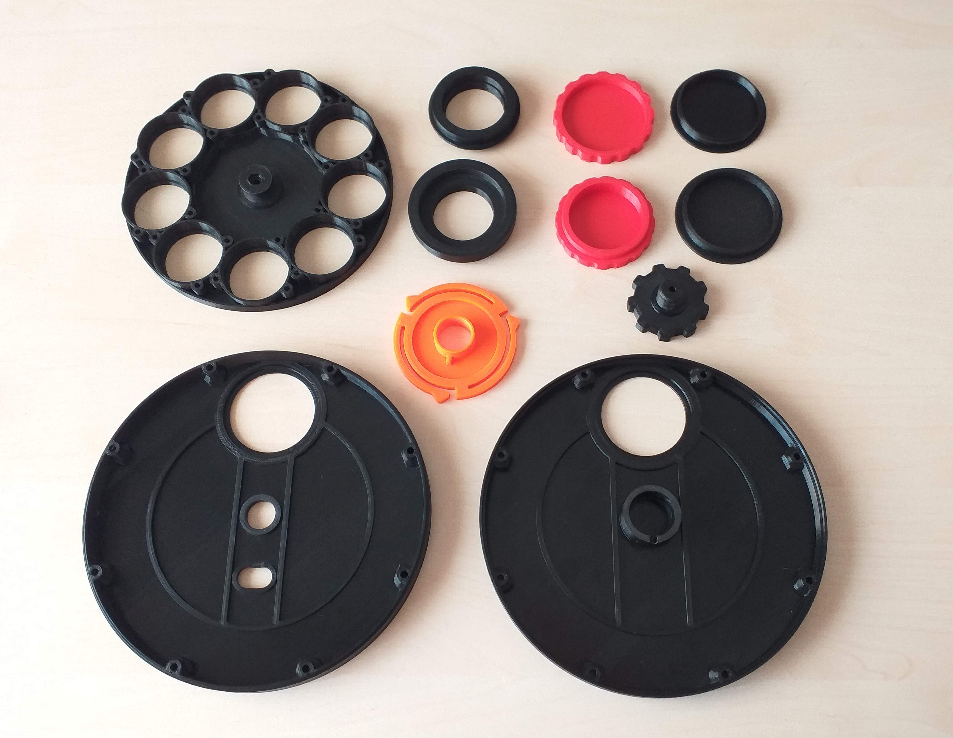 Manual filter wheel (9 x 1,25") by 3DJG | Download free STL model ...