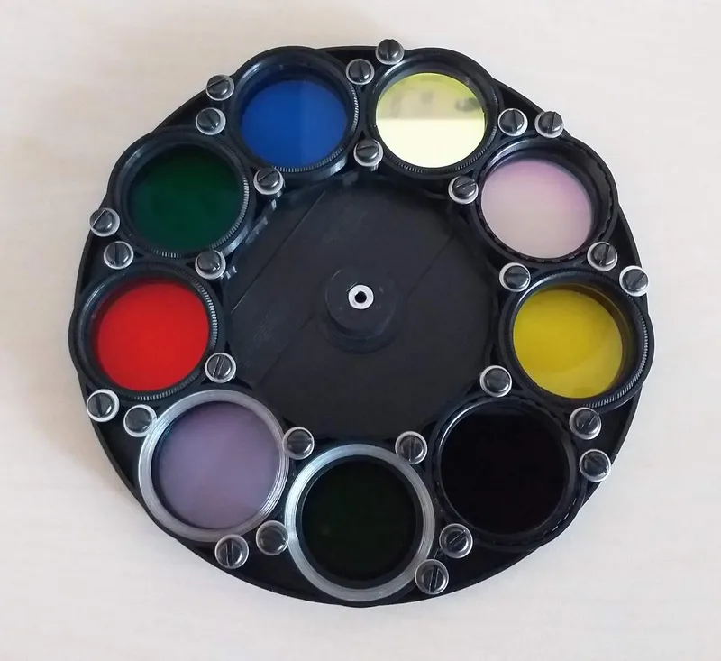 Manual filter wheel (9 x 1,25") by 3DJG | Download free STL model ...