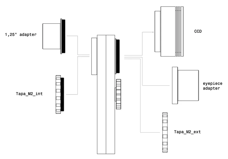 Manual filter wheel (9 x 1,25") by 3DJG | Download free STL model ...