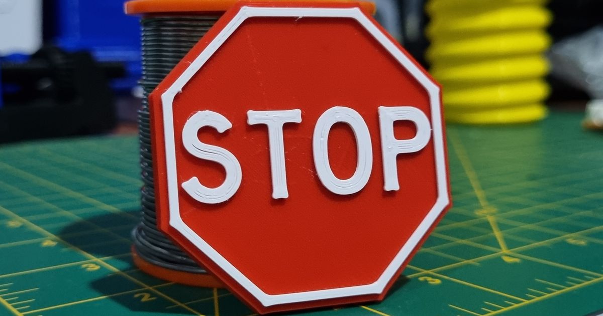STOP Sign by Sebastián León | Download free STL model | Printables.com