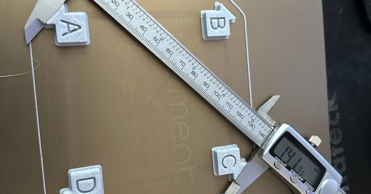 Ultra Fast Printing Easy Measure XY Skew Calibration Print by Maker64 ...