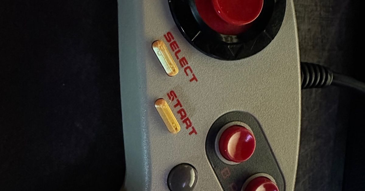 NES Max controller Start and select buttons. by Kenneth Briones ...