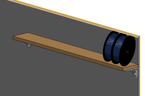 Filament spool shelf by Gas.2lag | Download free STL model | Printables.com