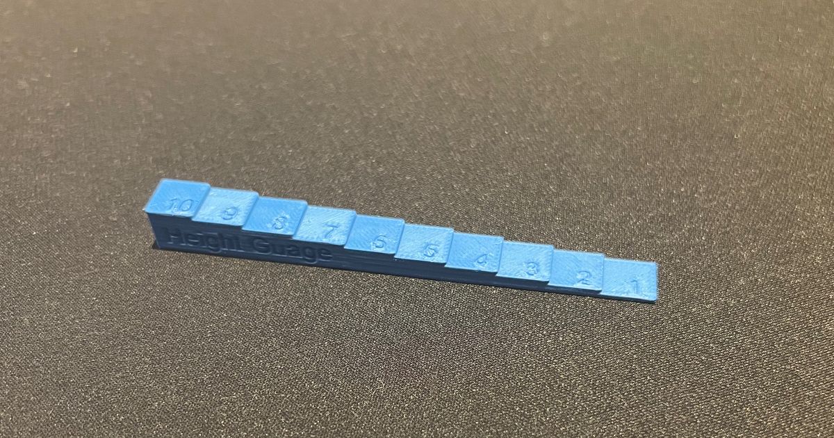Height Guage by Roland Zhang | Download free STL model | Printables.com
