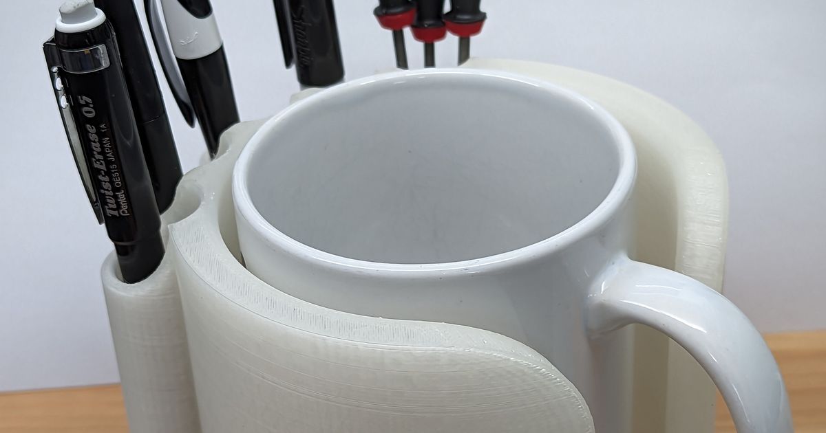 Coffee Cup Desk Organizer by scrith | Download free STL model ...
