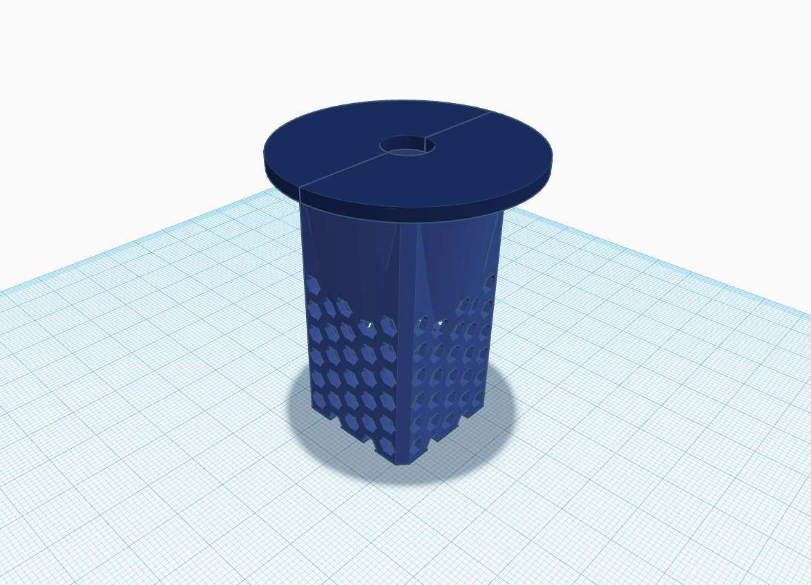 Hydroponics NFT hex net cup by Patrick Flick | Download free STL model ...