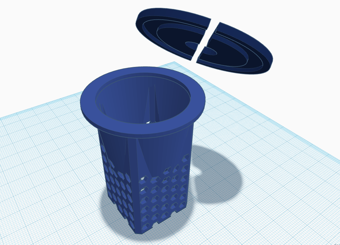 Hydroponics NFT hex net cup by Patrick Flick | Download free STL model ...