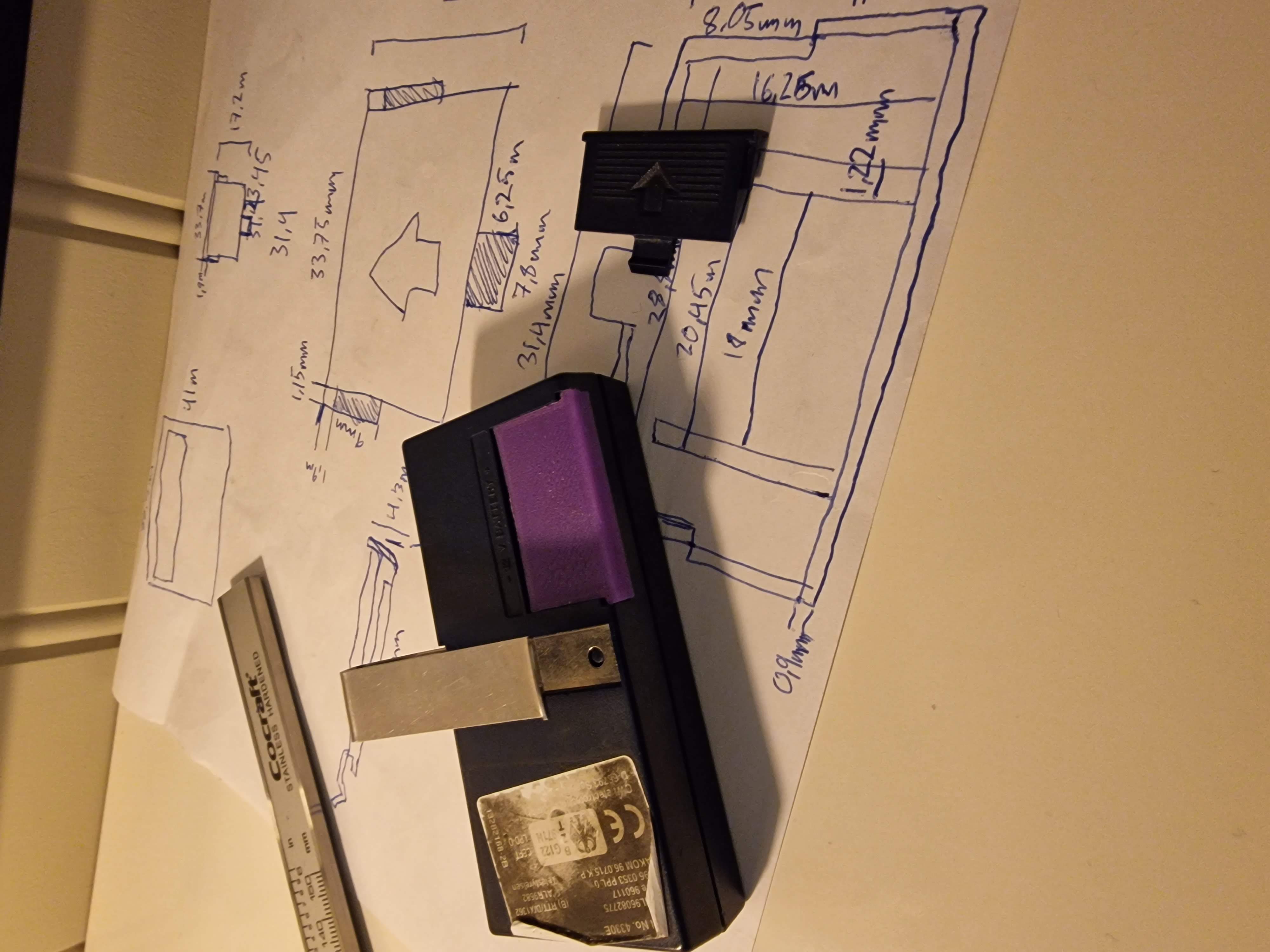 Chamberlain Remote Battery Cover by marrekanin | Download free STL ...