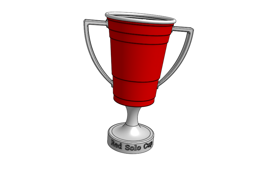 Beer Pong Trophy by kanhelf | Download free STL model | Printables.com