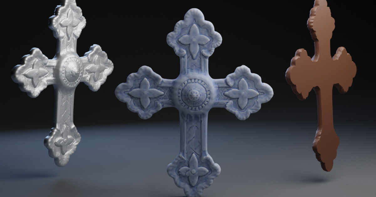 Medieval Cross by Peter Farell | Download free STL model | Printables.com