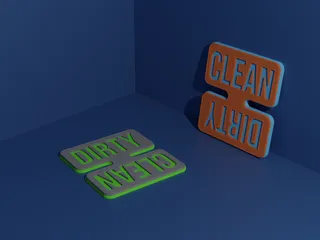 Dishwasher Sign by kanhelf | Download free STL model | Printables.com
