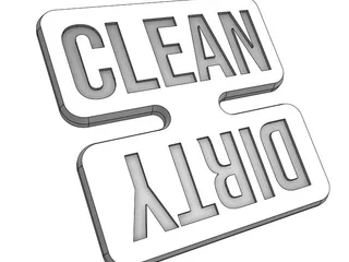 Dishwasher Sign by kanhelf | Download free STL model | Printables.com