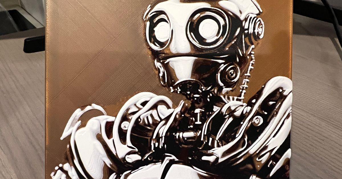 Chrome Robot - Hueforge by Jerrodbug | Download free STL model ...