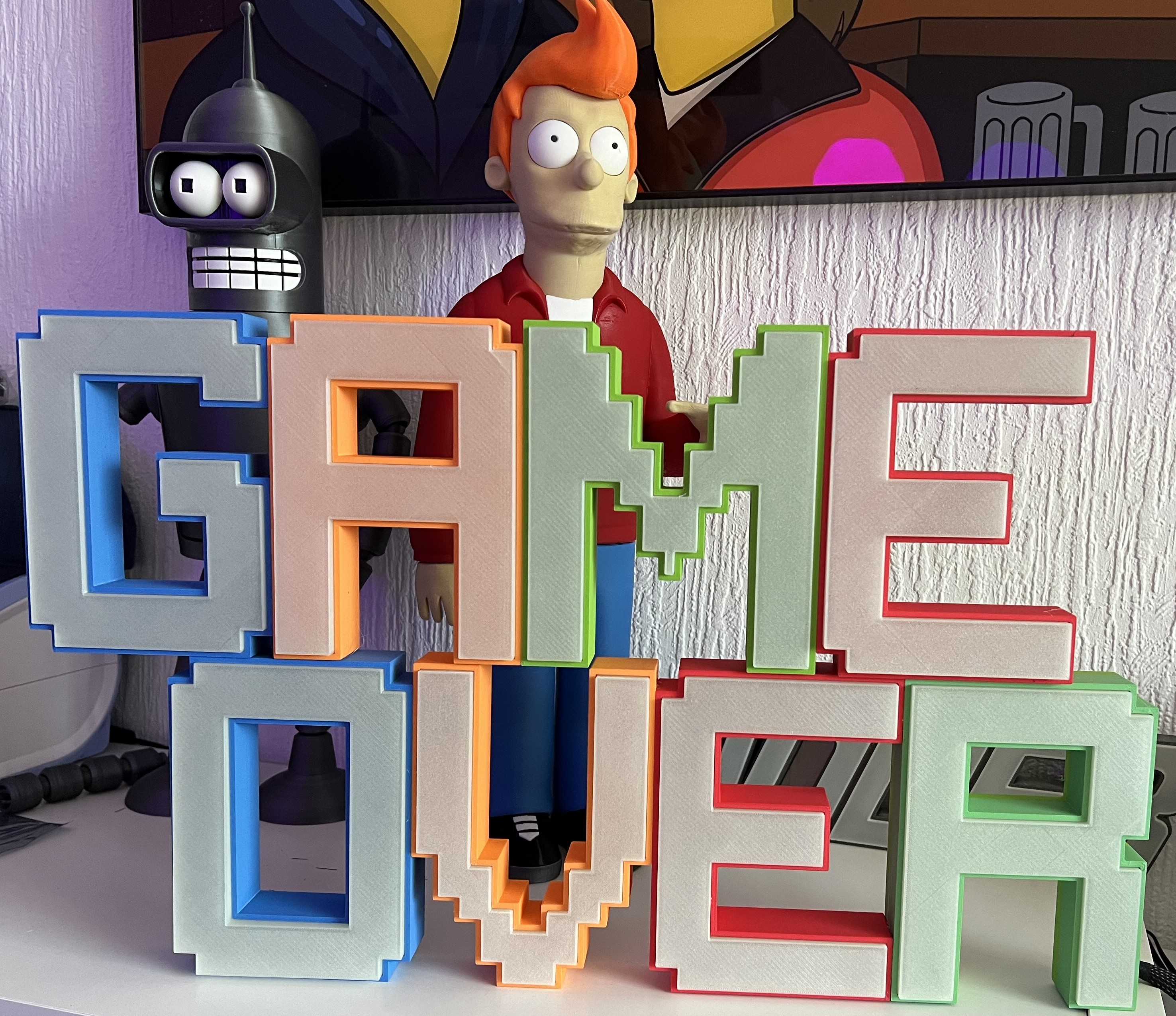 Game Over Lamp by XanderBaer | Download free STL model | Printables.com