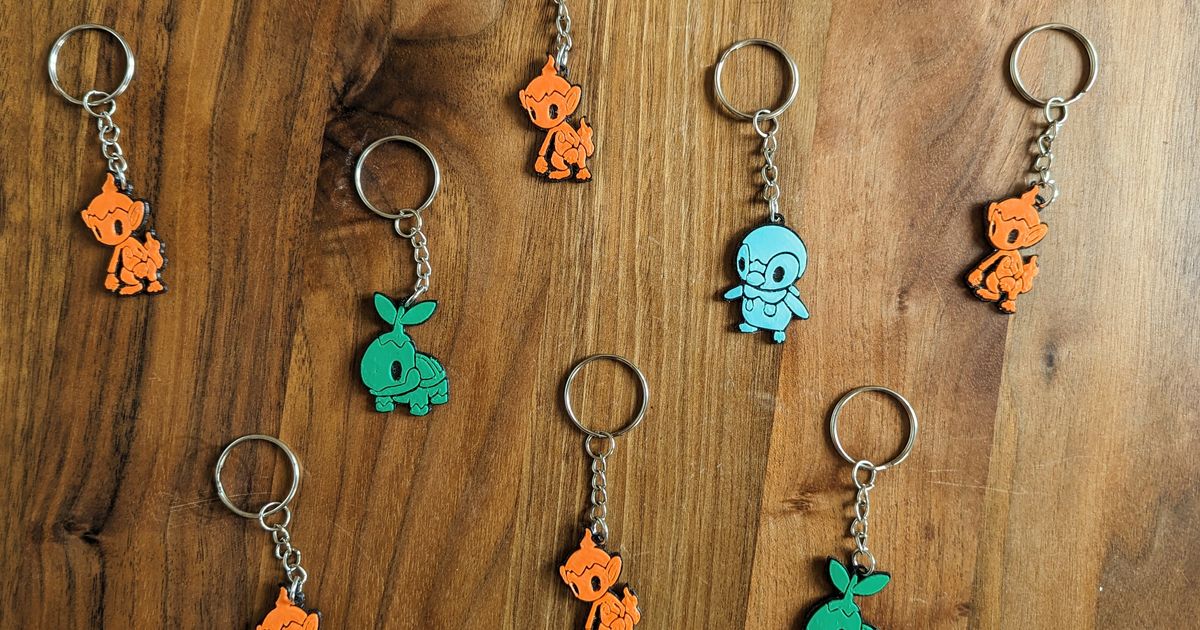 Pokemon Keychain Gen 4 by Mario37 | Download free STL model ...