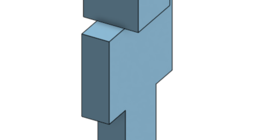 blank proportionate Minecraft character by Newtdog | Download free STL ...