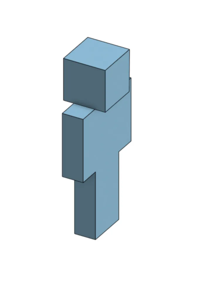 blank proportionate Minecraft character by Newtdog | Download free STL ...