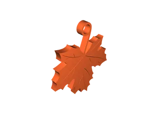 Keychain maple leaf by Zivadeka | Download free STL model | Printables.com
