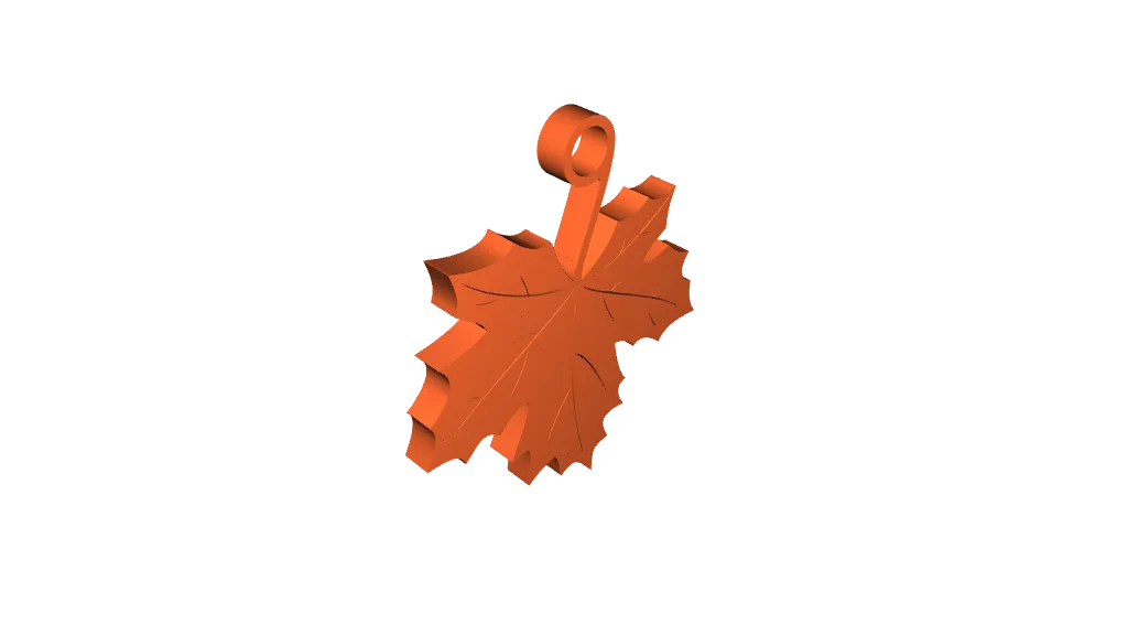 Keychain maple leaf by Zivadeka | Download free STL model | Printables.com