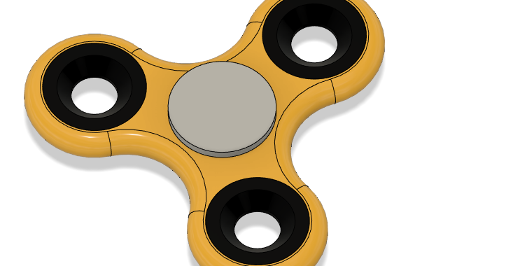 3D printed fidget spinner from old Fidget spinner by Maximus Marchi ...
