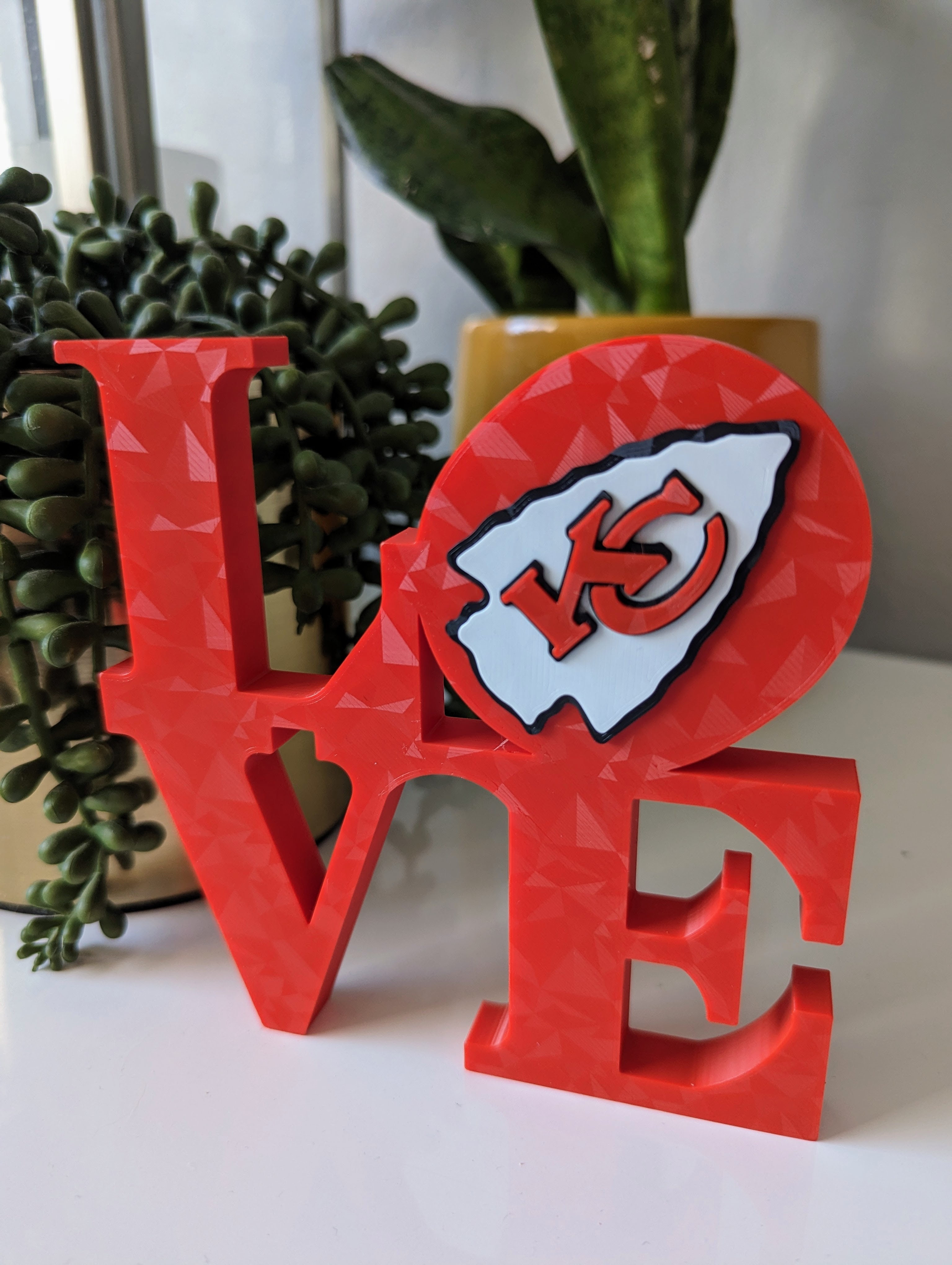 Kansas City Chiefs Arrowhead - Robert Indiana LOVE Sign by ntalekt ...