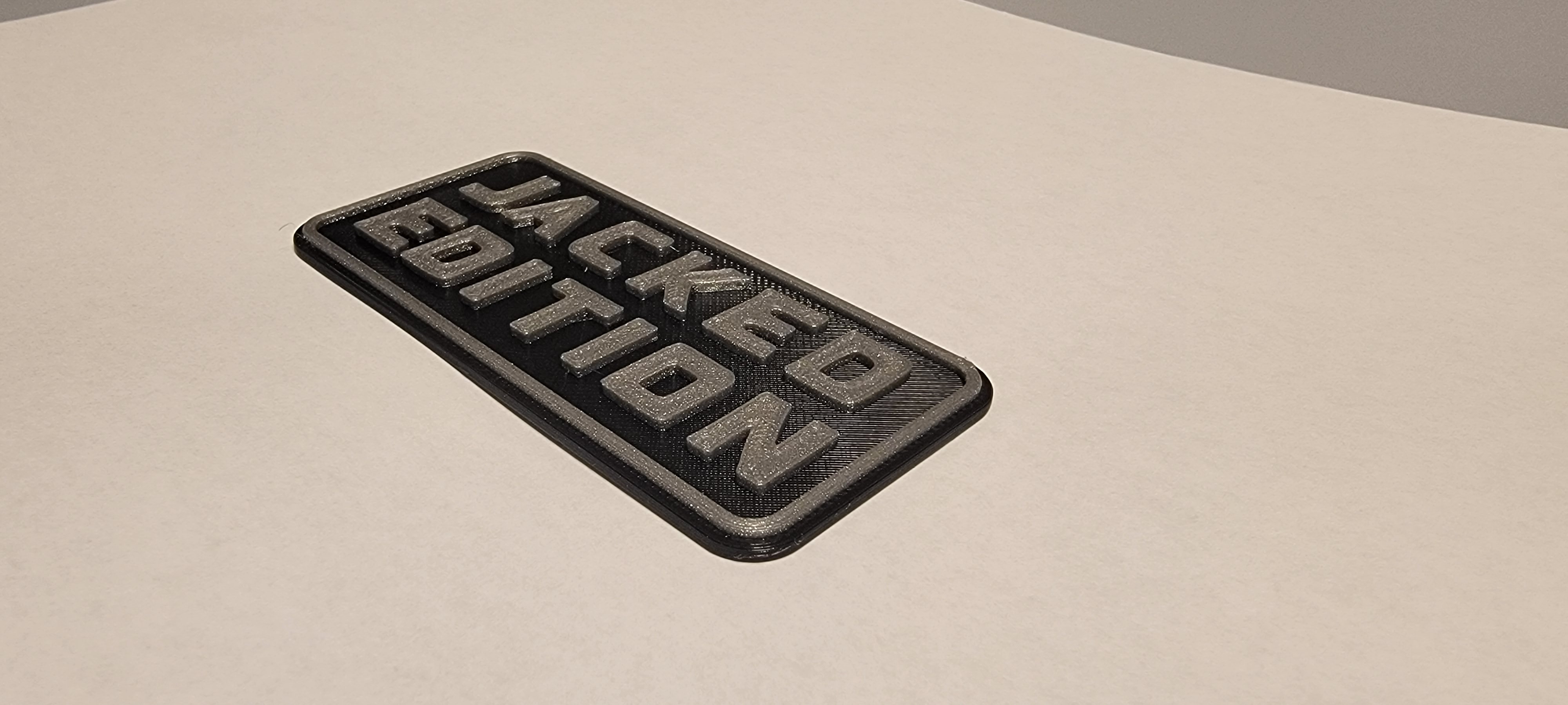 Jacked Edition Emblem by McTech3D | Download free STL model ...