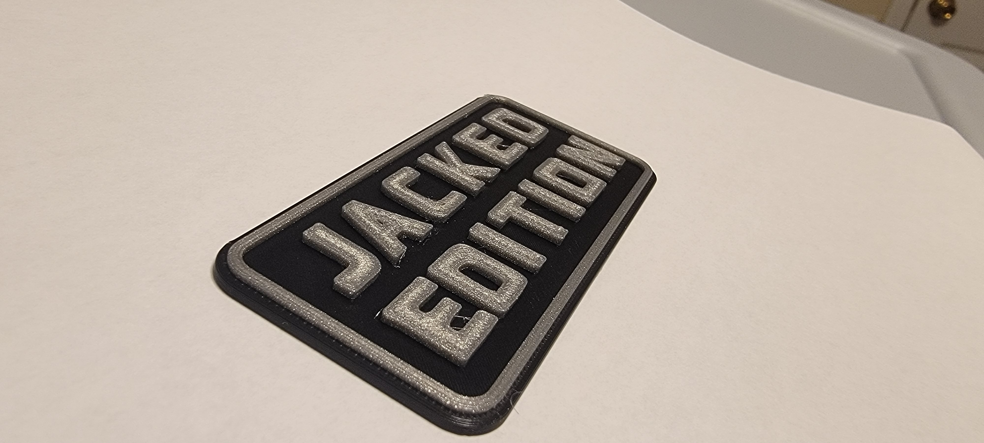 Jacked Edition Emblem by McTech3D | Download free STL model ...