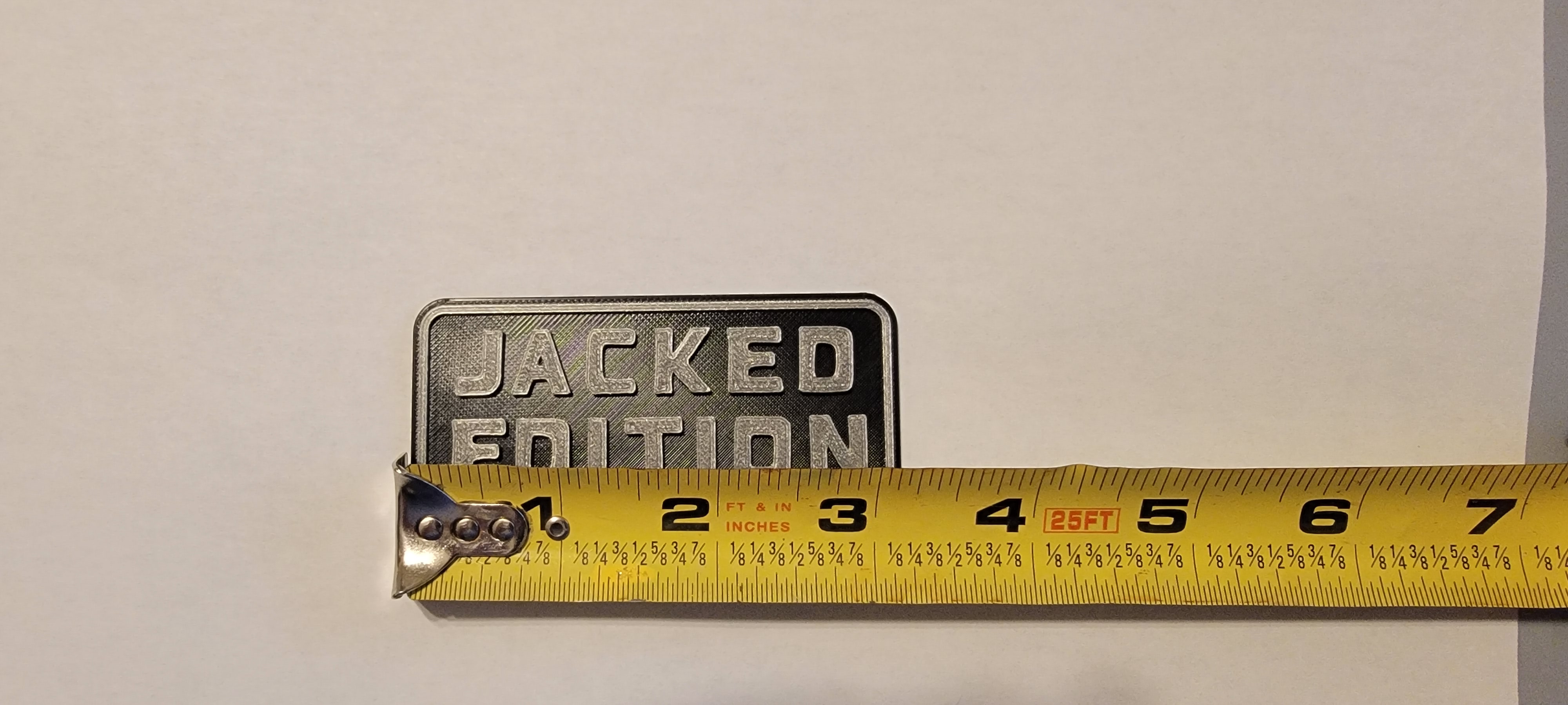 Jacked Edition Emblem by McTech3D | Download free STL model ...