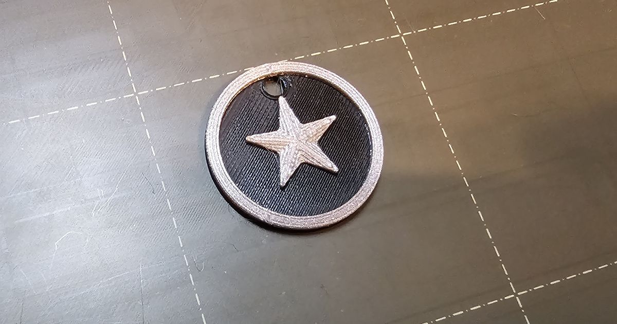 Star Keychain by McTech3D | Download free STL model | Printables.com