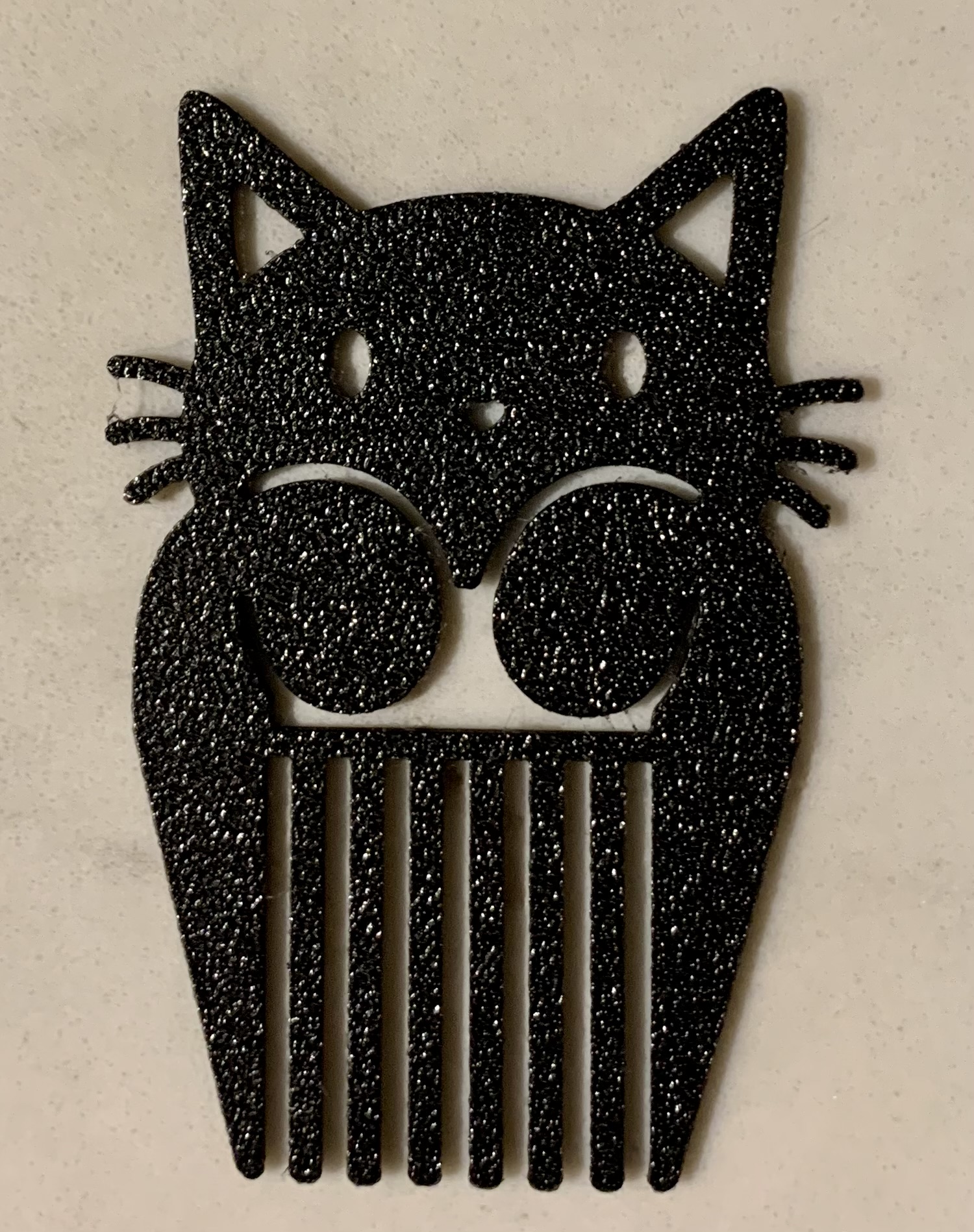 Peeking Cat Hair Comb/Accessory by Anthony Cerqua | Download free STL ...