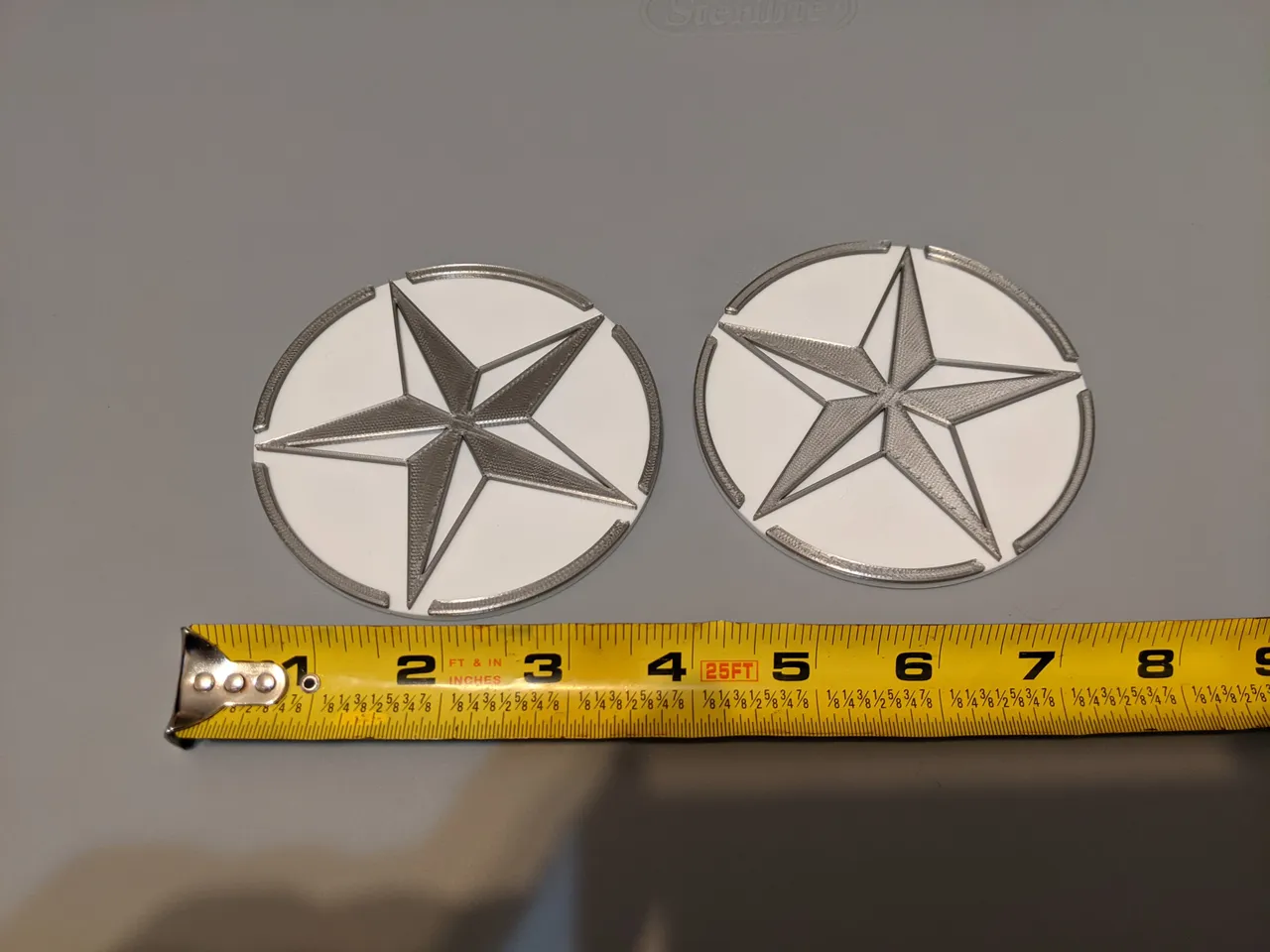 Star in Circle Emblem by McTech3D | Download free STL model ...