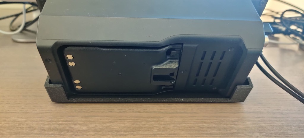 Icom IC-705 Desk Stand - snug fit by olebor | Download free STL model ...